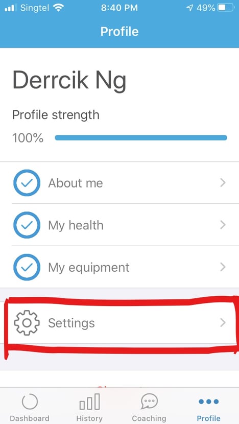How to delete myAir App account.